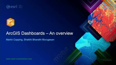 ArcGIS Dashboards: An Overview - Esri Videos: GIS, Events, ArcGIS Products & Industries