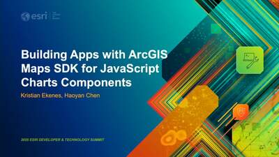 Building Apps with ArcGIS Maps SDK for JavaScript Charts Components - Esri Videos: GIS, Events ...
