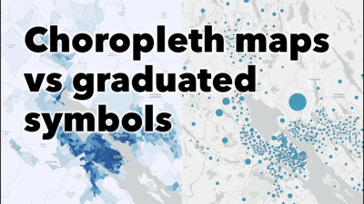 Choropleth maps vs graduated symbols - Esri Videos: GIS, Events, ArcGIS Products & Industries