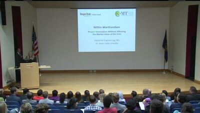 Scholars' Insights 2014: Nithin Marthandam - Project Termination Without Affecting the Market ...