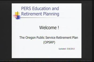 PERS OPSRP-IAP Overview - OSU MediaSpace