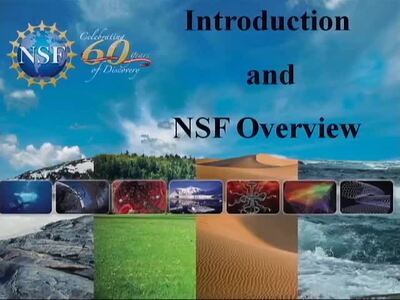 NSF Event Part 1 - Welcome and Introduction - OSU MediaSpace