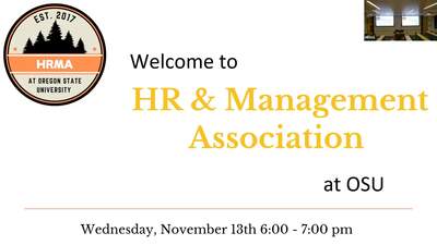 HRMA Meeting - OSU MediaSpace