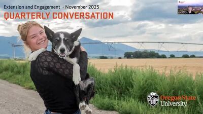 OSU Division of Extension and Engagement Quarterly Conversation - OSU MediaSpace
