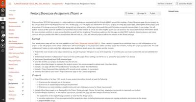Project Showcase Assignment Video - OSU MediaSpace