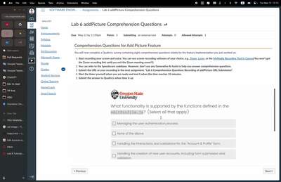 Lab 6 Comprehension Questions of addPicture Andreev - OSU MediaSpace