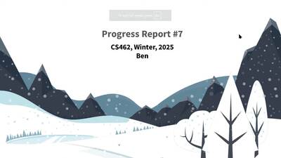 ML-Breakout Progress Report #7 - OSU MediaSpace