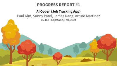 AI Coder - Progress Report 1 - OSU MediaSpace