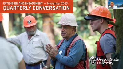 Extension and Engagement Quarterly Conversation November 17, 2023 - OSU MediaSpace