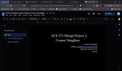 ECE 271 Design Project 2, Connor Naughten - OSU MediaSpace