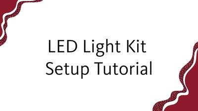 LED Light Kit Setup Tutorial - OSU MediaSpace
