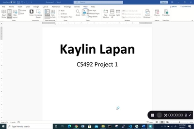 Kaylin Lapan, CS 492 - Project 1 - OSU MediaSpace