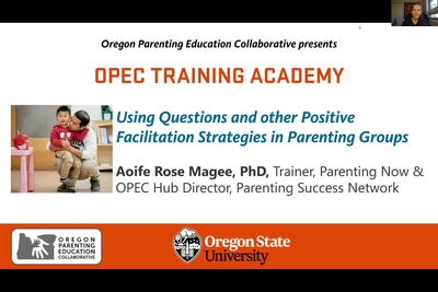 Using Questions and other Positive Facilitation Strategies in Parenting Groups - OSU MediaSpace