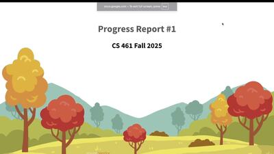 Progress Report #1 - OSU MediaSpace