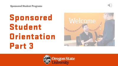 Sponsored Student Orientation Part 3 - OSU MediaSpace