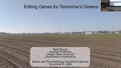 BPP Fall 2024 Seminar Series: Beth Rowan - OSU MediaSpace