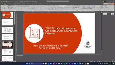 CEM263: Map Projections and SPCS83 - OSU MediaSpace