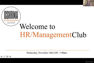 OSHRMA Cintas speaks on company and Management Trainee Program ...