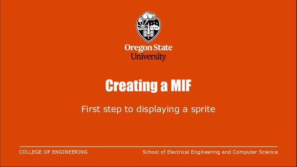 Tutorial: Creating a MIF - OSU MediaSpace