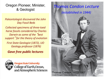 Thomas Condon Lecture introduction - OSU MediaSpace