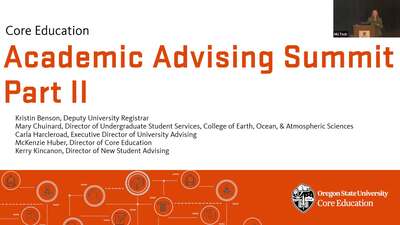 Core Ed Advising Summit Part II_Captioned - OSU MediaSpace