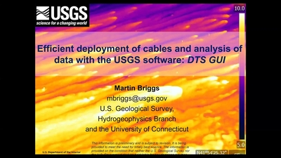 Marty Briggs (USGS): Efficient deployment of cables and analysis of data with the USGS ‘DTS GUI ...
