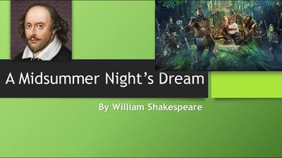 A Midsummer Nights Dream PPT for Movie - Edutube