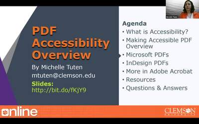 2020 - PDF Accessibility Overview - Clemson University