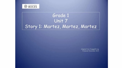 Story 1 Skills Read Aloud: Martez, Martez - Oneida Herkimer Madison ...