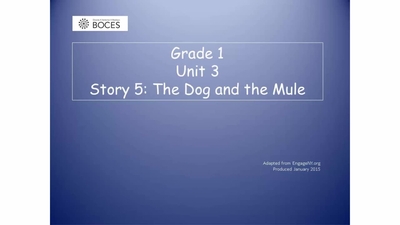 Story 5 Skills Read Aloud: The Dog And The Mule - Oneida Herkimer ...