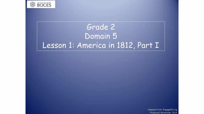 Lesson 1 Read Aloud Video: America In 1812, Part I - Oneida Herkimer ...