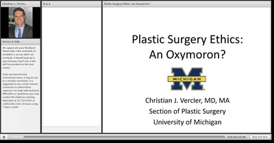 Plastic Surgery Ethics: An Oxymoron? - MSU MediaSpace
