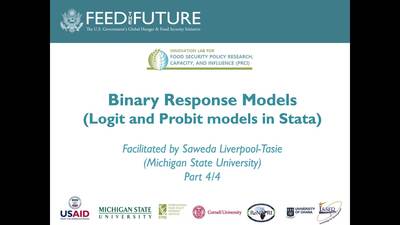 Binary Response Models Part 4 - MSU MediaSpace
