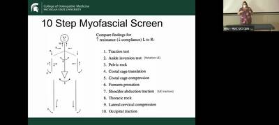 OMM Presentation with Dr. Dillard - 9/22/2020 - MSU MediaSpace