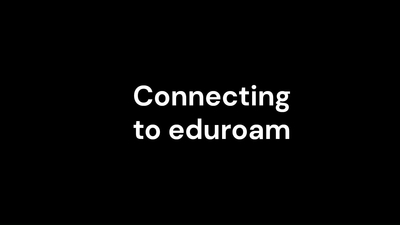 eduroam - Connecting your Windows laptop - mmutube