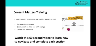 Consent Matters - accessing the e-learning and quiz - mmutube