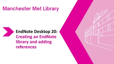 Endnote Desktop 20 : creating a Library and adding references - mmutube