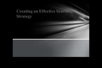 Creating an Effective Search Strategy - BYU-Idaho
