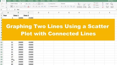 Graphing Two Lines Using a Scatter Plot with Connected Lines - BYU-Idaho