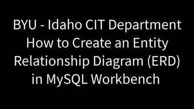 How to Create an Entity Relationship Diagram (ERD) in MySQL Workbench ...