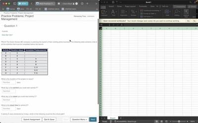SCM 361 - Practice Problem - Project Management PM54 - BYU-Idaho