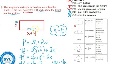 MATH 100A 5-2 Applications of Linear Equations--Geometry - BYU-Idaho
