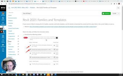 File Path Directories for Revit 2021 Files - BYU-Idaho