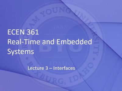 Hardware Interfaces - BYU-Idaho