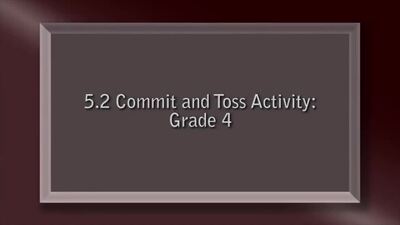 Commit and Toss Activity Grade 4 - BYU-Idaho
