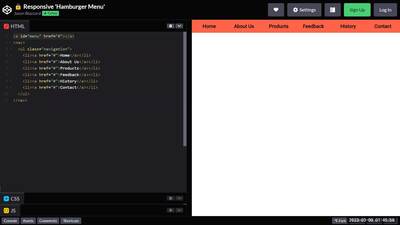Responsive "Hamburger Menu" Demonstration - BYU-Idaho
