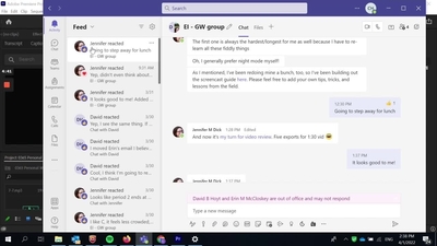 MS Teams Personal Menu - MediaSpace