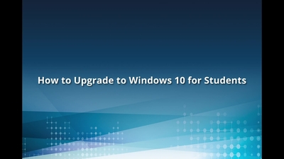 How to Upgrade to Windows 10 for Students - Illinois Media Space