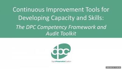 Digital Preservation Tools for Developing Capacity and Skills pt 2 ...