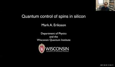Condensed Matter Seminar - Mark Eriksson, University of Wisconsin ...
